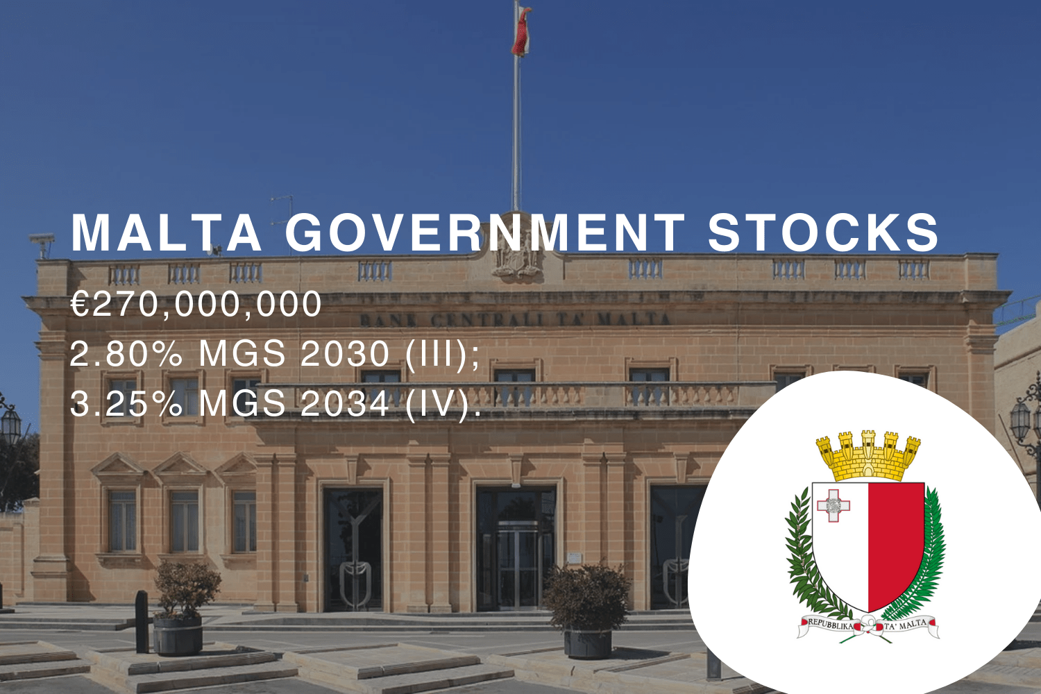 Malta Government Stocks - October 2024 Issue - Pricing - Jesmond Mizzi ...